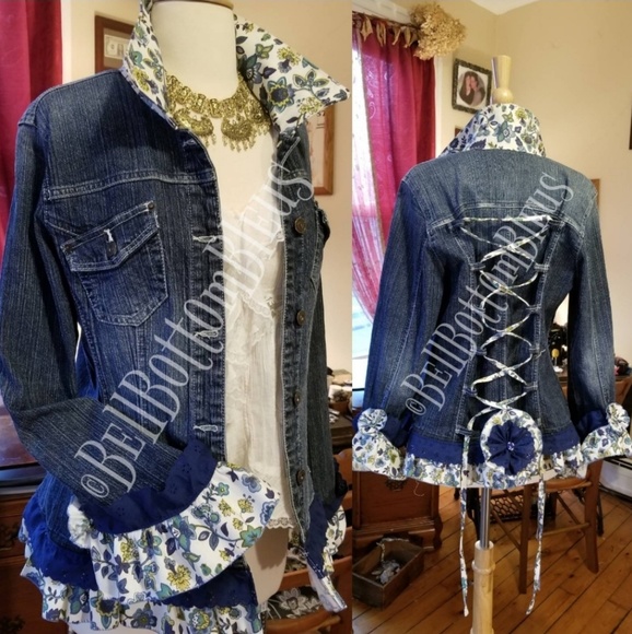 Bell Bottom Bleus | Jackets & Coats | Custom Denim Jacket | Poshmark